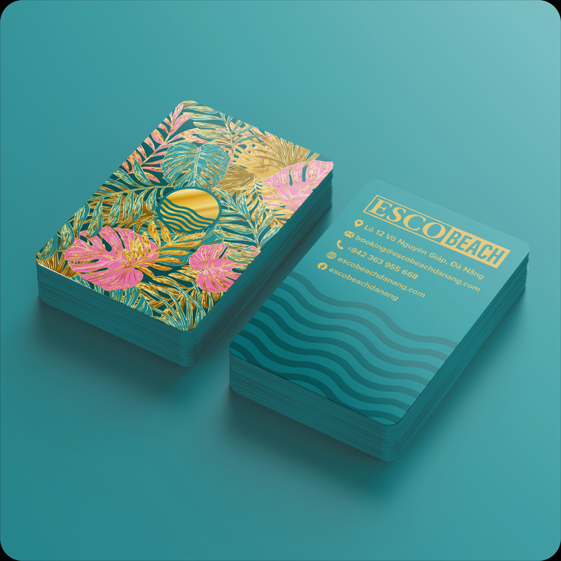 ESCO BEACH x 8AMSTUDIO = Logo + Stationery + Menu + Poster