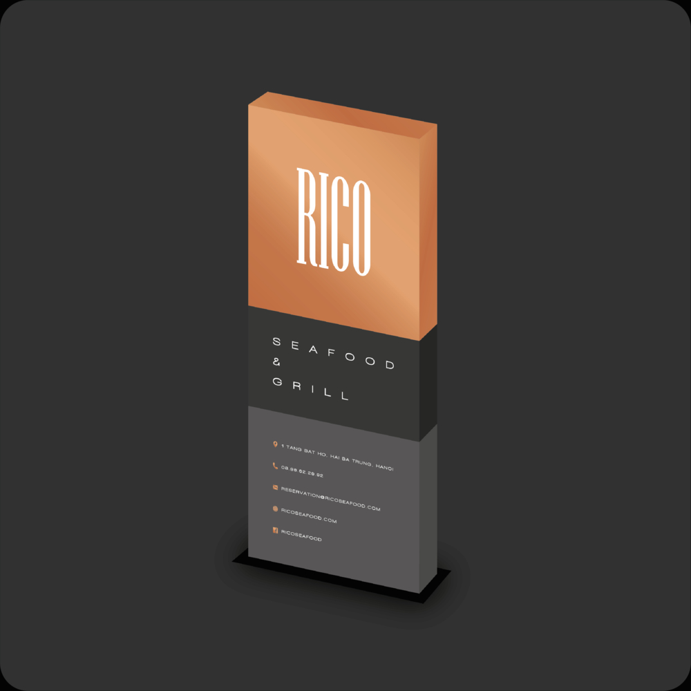 RICO x 8AMSTUDIO = Logo + Stationery + Packaging + Menu + Poster ...